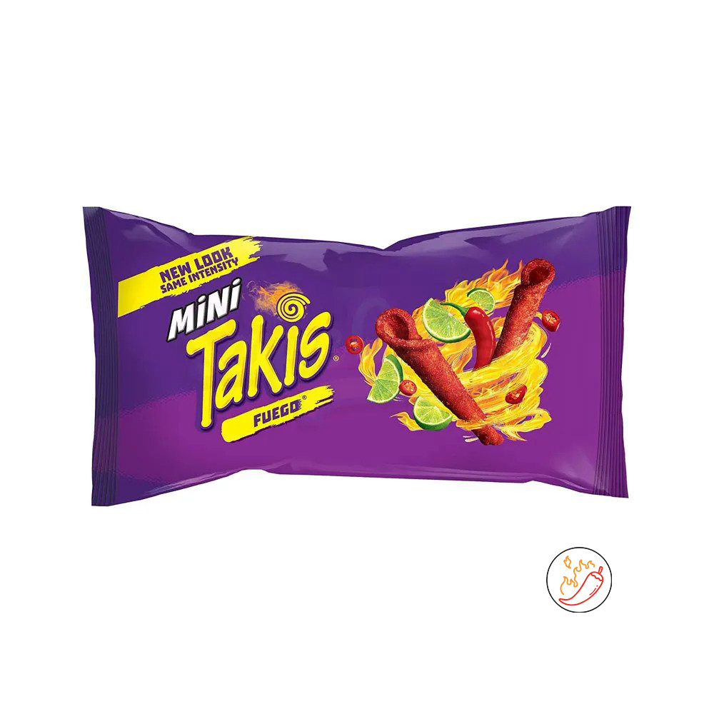 Takis Fuego Hot Chilli Pepper & Lime Tortilla Chips - 35 gm